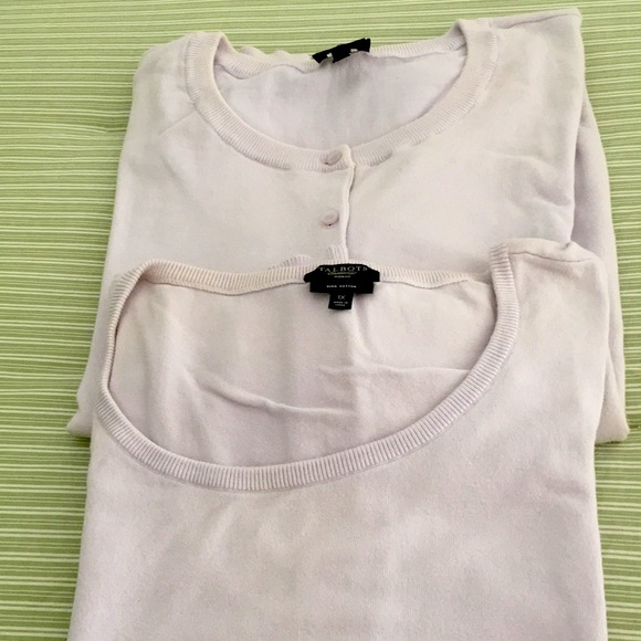 Talbots | Sweaters | Talbots Sweatertwin Set Light Lavender | Poshmark
